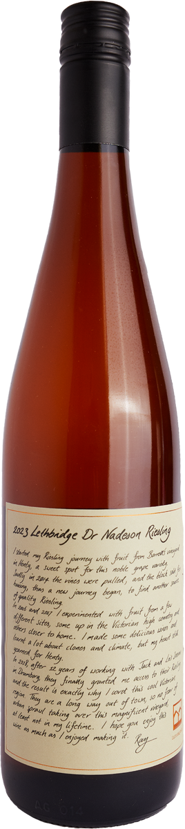 Lethbridge Dr Nadeson Riesling 2023 – International Fine Wines