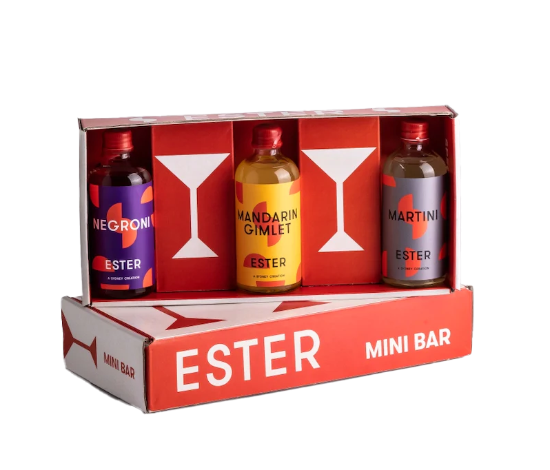 Ester Gin Full Flight (Dry Gin, Strong Gin, Negroni, Martini, Mandarin – International Fine Wines