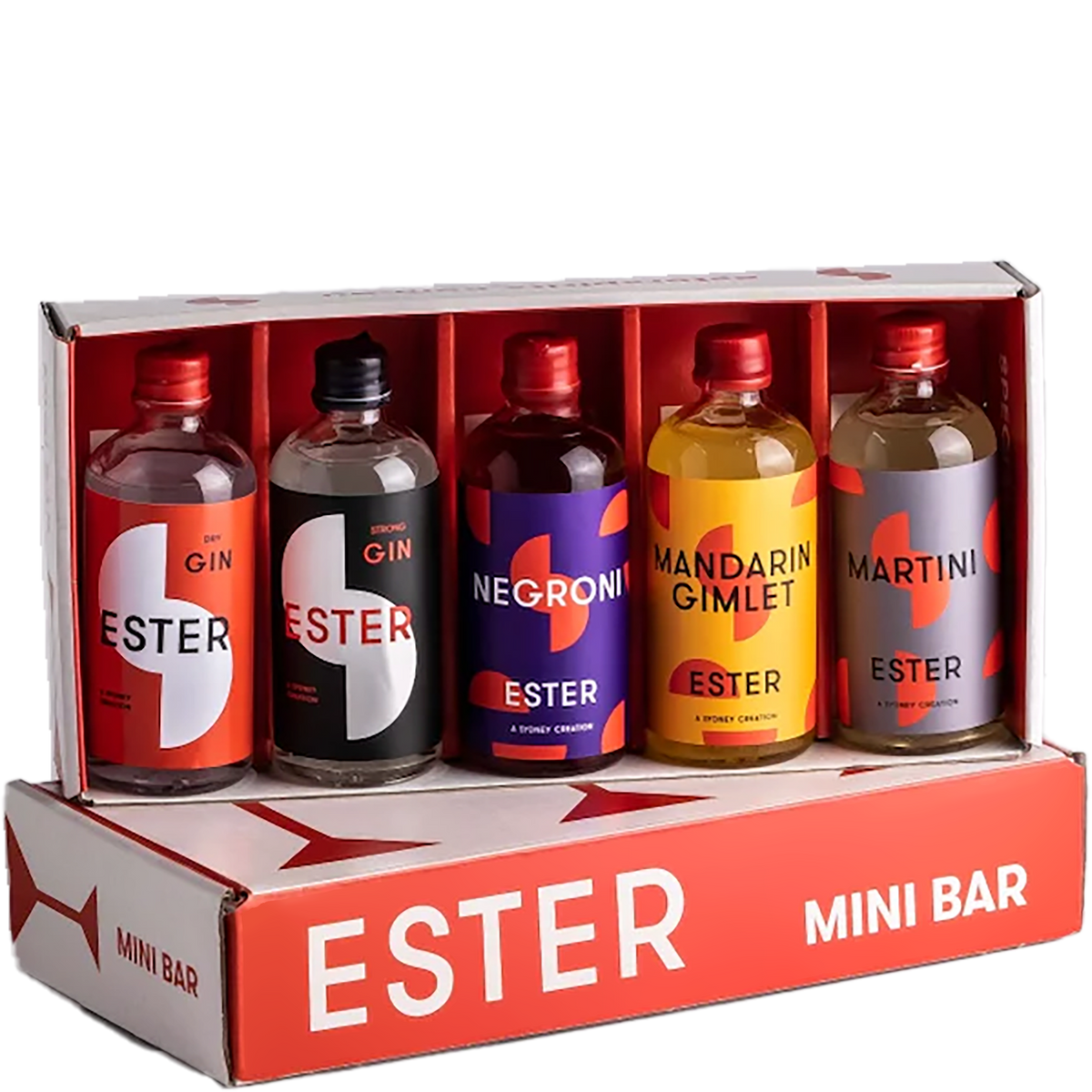 Ester Gin Full Flight (Dry Gin, Strong Gin, Negroni, Martini, Mandarin ...