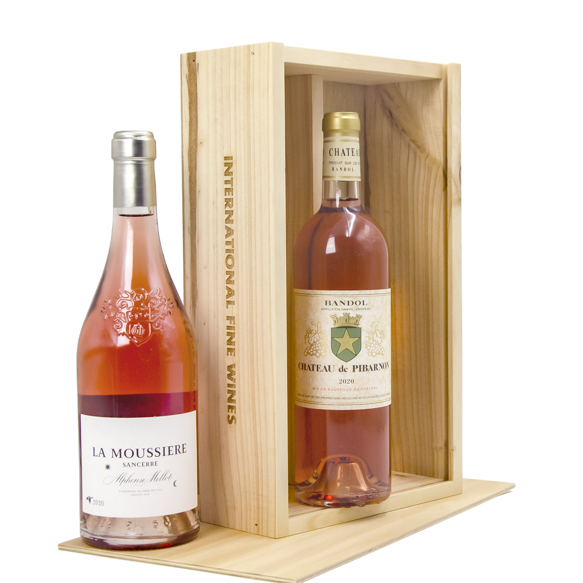 Premium Rose Twin Pack in Wooden Box – International Fine Wines